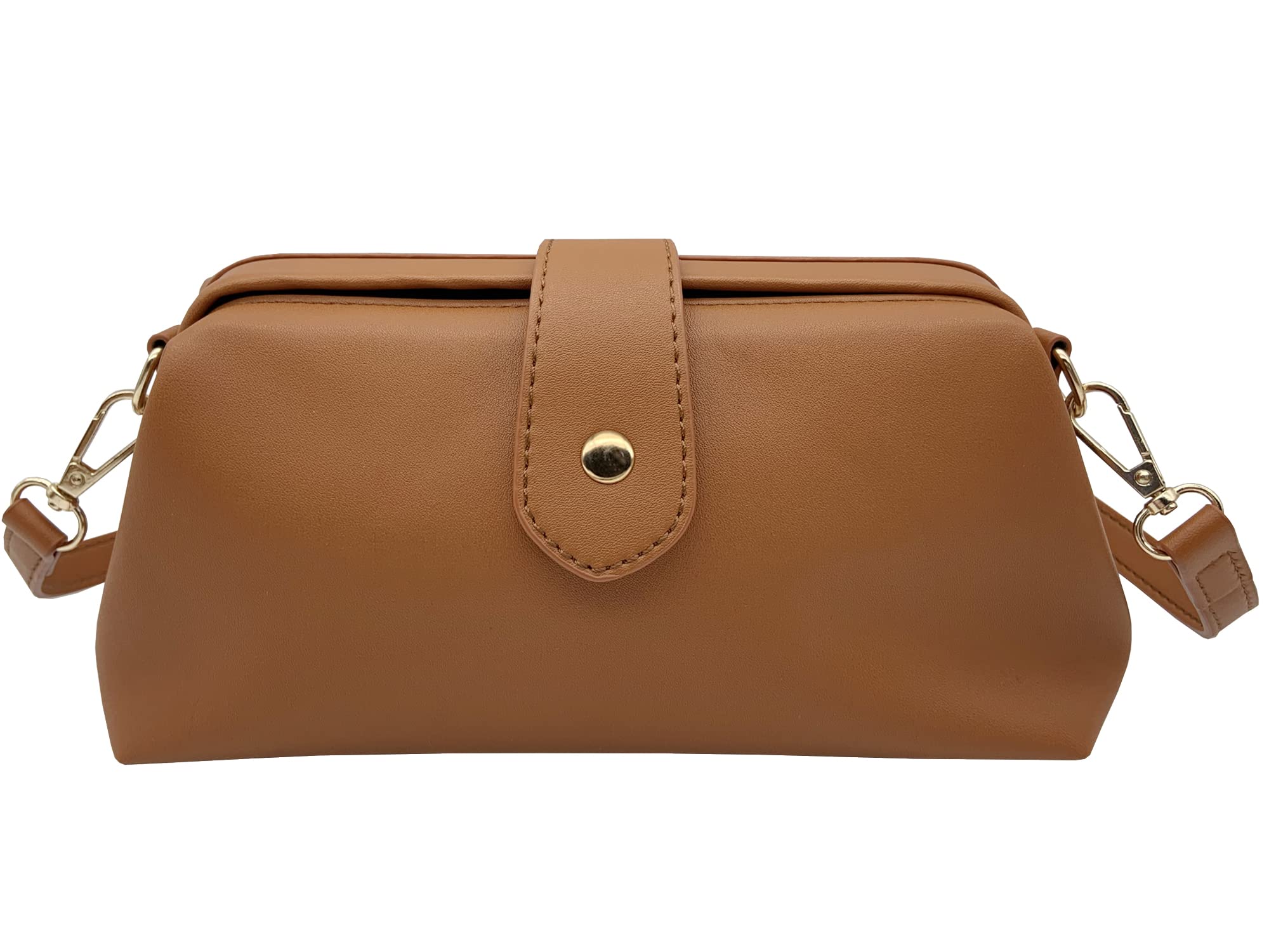 TopTTanBo Small Crossbody Bags for Women, Fashion Leather Shoulder Purses and Wallet Handbag (BROWN)