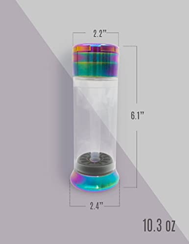 Right vibes 4 pieces grinder 2.2 cone with accessories to adjust it , Zinc alloy 3 in 1 multicolor