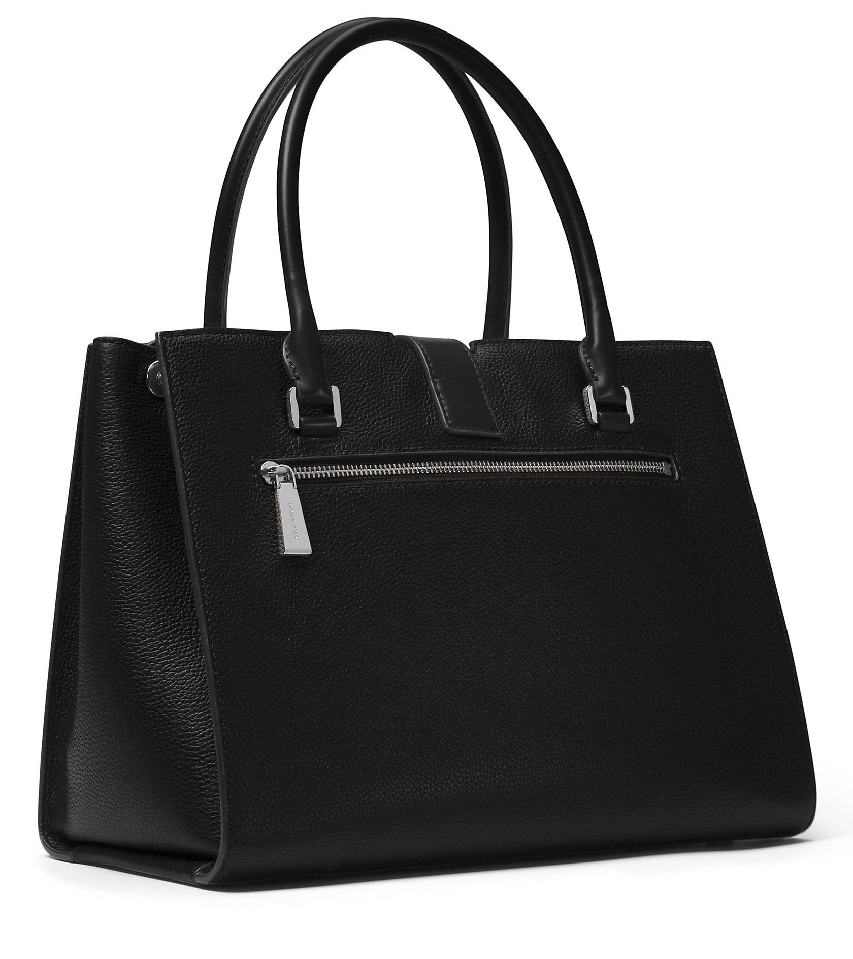 MICHAEL Michael Kors Women's Large Bond Satchel, Black, One Size