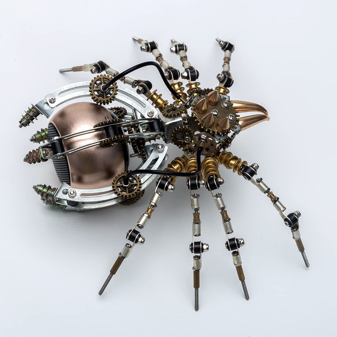 KonHaovF 3D Metal Puzzle Spider with Speaker for Adults, Assembly 3D Metal Model with Tool Kit to Build, 3D Metal Puzzle Model Building Kit Gifts for Boys Teens, Home Decor Table Ornaments