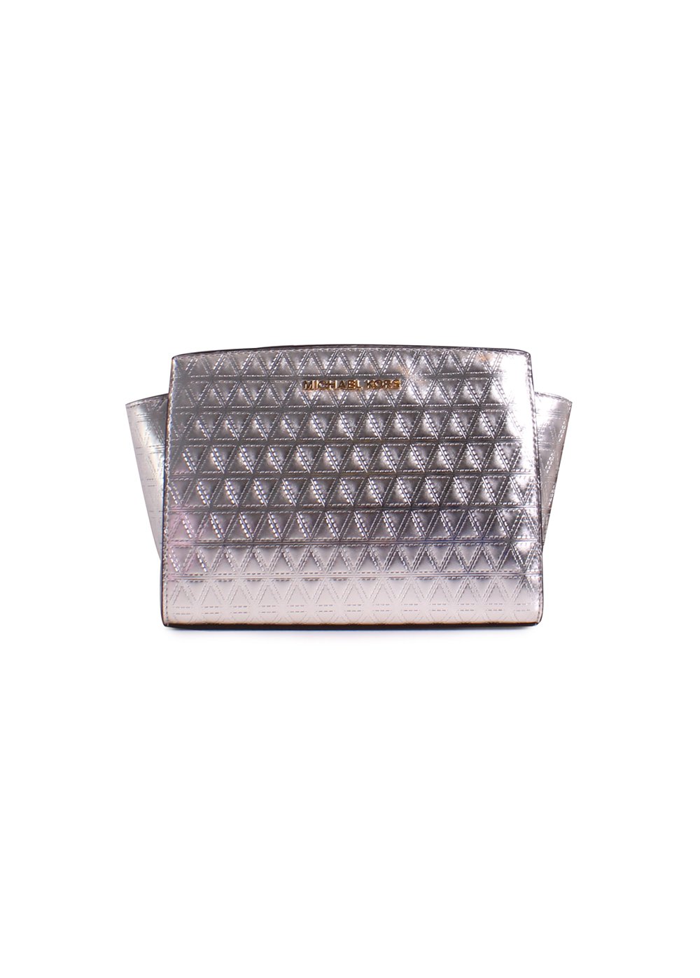 MICHAEL Michael Kors Womens Selma Medium Messenger Champagne One Size