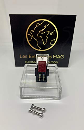 Cartridge + Diamond stylus for Technics SL1650, SL1900, SL1950, SL2000, SL3310 Red