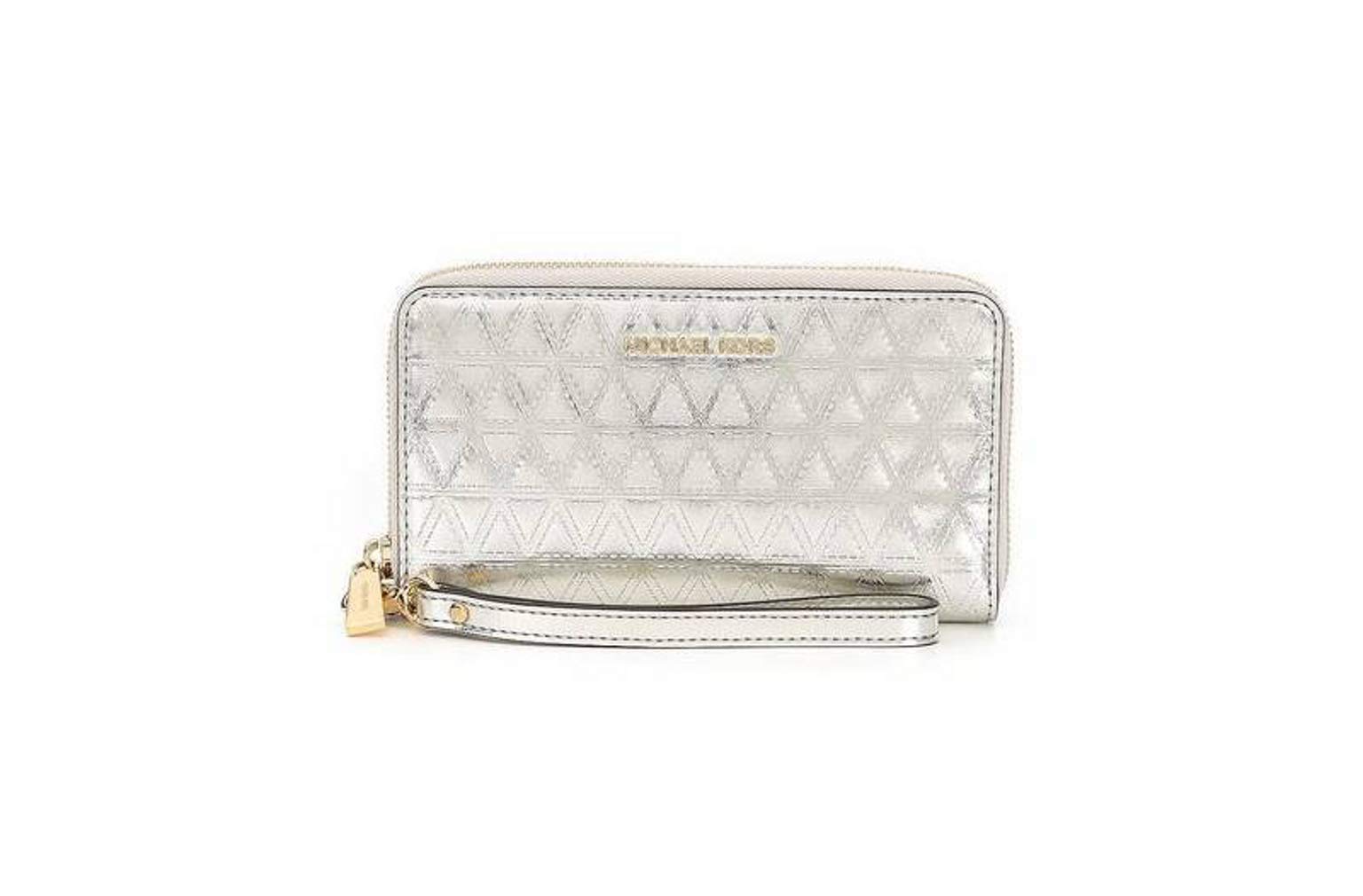 MICHAEL Michael Kors Womens Large Flat Phone Case Champagne One Size