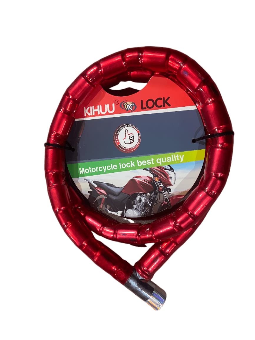 Bike Lock,3.9 ft Long, Comes in 3 Colors, Includes 2 Keys,Cable,Locks