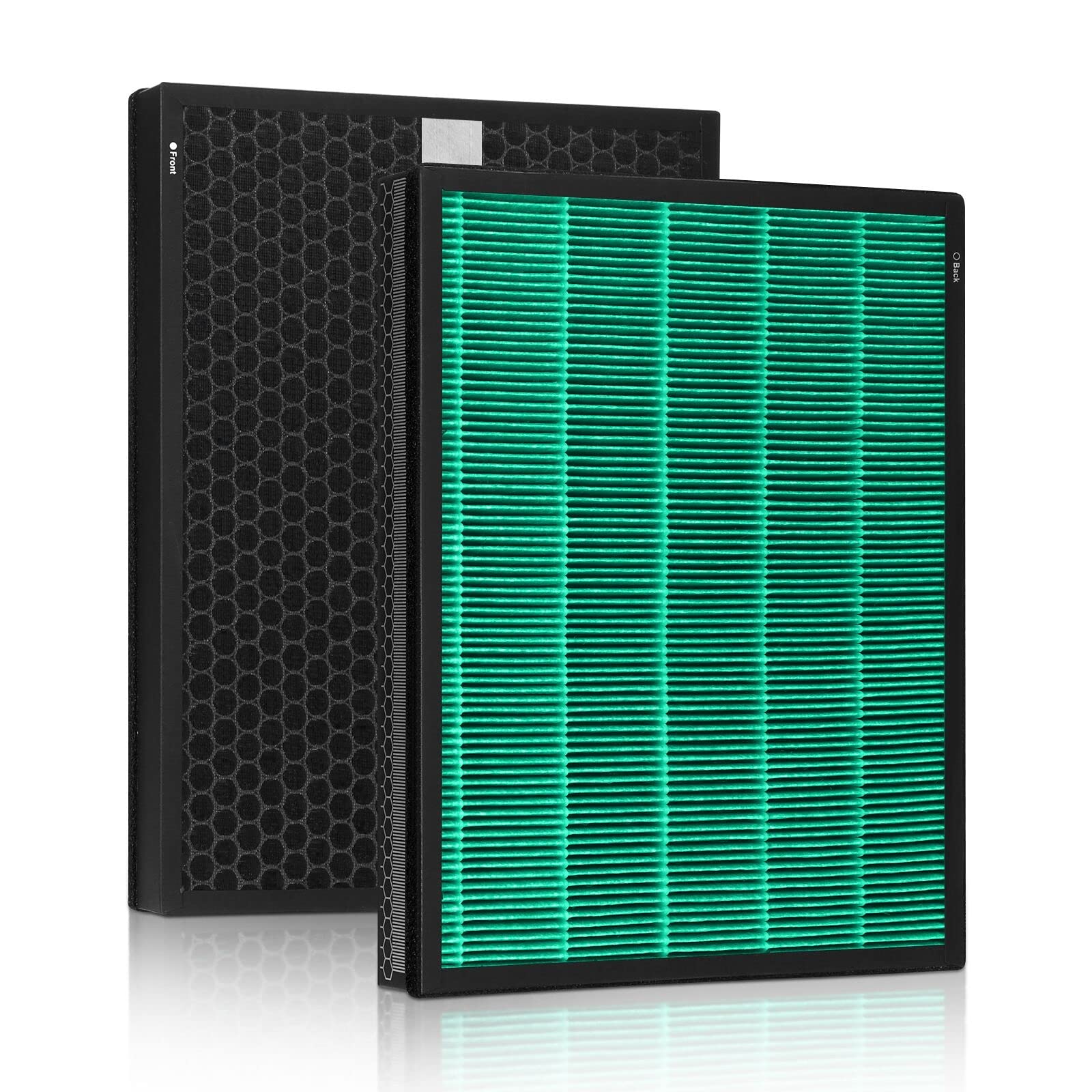 VIEWALL HEPA Filter Replacement Compatible with Coway Airmega Max2 400S 400, Include True HEPA Filter + Carbon Filter for Coway Filter Replacement, 2 Pack