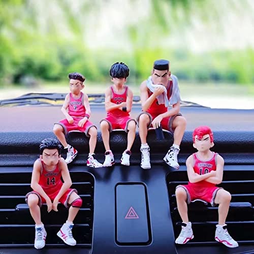 Qddian SLAM Dunk,Q Version 5 Models Figure, PVC Action Figure7cm,Static Figure ,Scenes Figure ,Anime Lovers Gift,Car Decoration,Computer Desktop Ornaments, Boxed Figure
