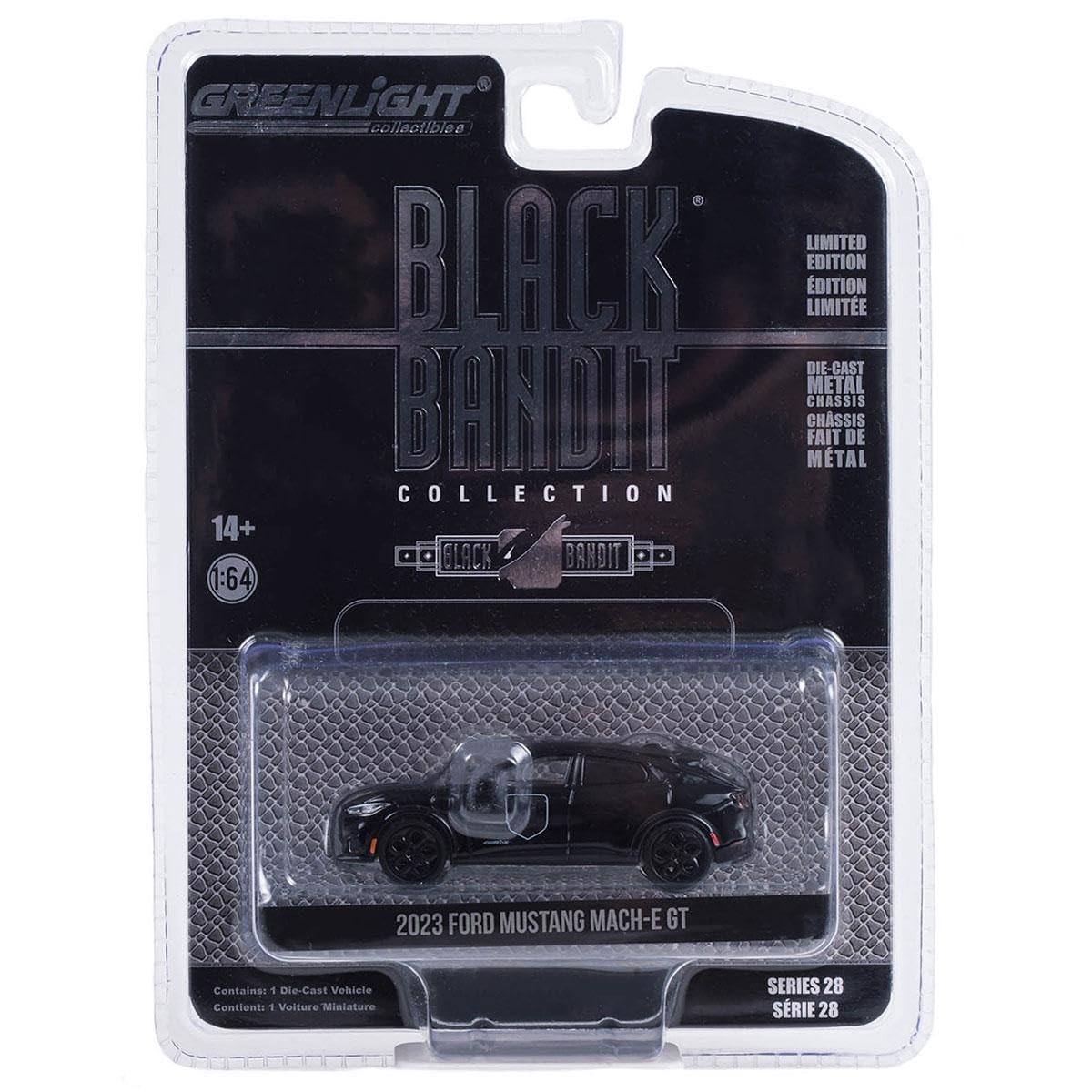 Greenlight 1/64 2023 Ford Mustang Mach-E GT, Black Bandit Series 28 28130-F