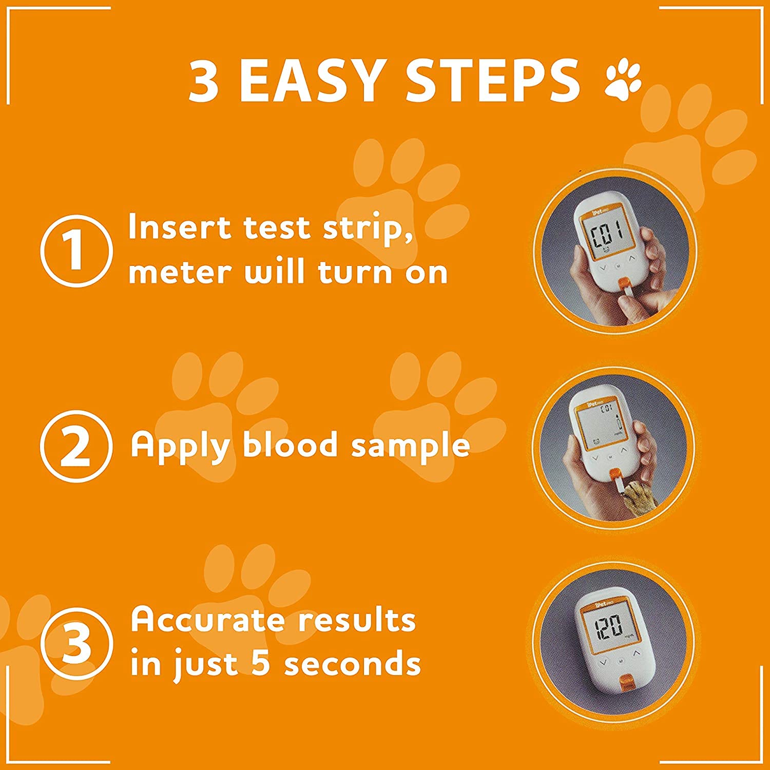 iPet PRO Blood Glucose Test Strips (Blood Glucose 25 ct. Test Strips)