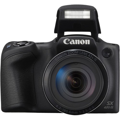 Canon PowerShot SX420 is Digital Camera (Black) Accessory Bundle with Flexible Spider Tripod, 32GB Memory, Camera Case and More. (Renewed)