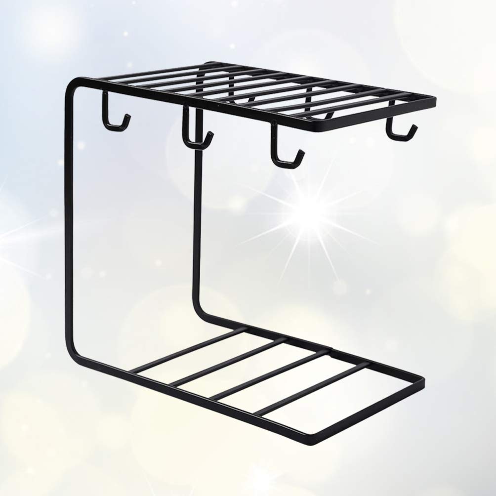 Hemoton 1pc Kitchen Organizing Coffee Cup Stand Decoration for Home Coffe Cup Holder Home Décor Cup Storage Rack Cup Holder for Home Iron Art Cup Holder Japanese-Style Display Stand Mug