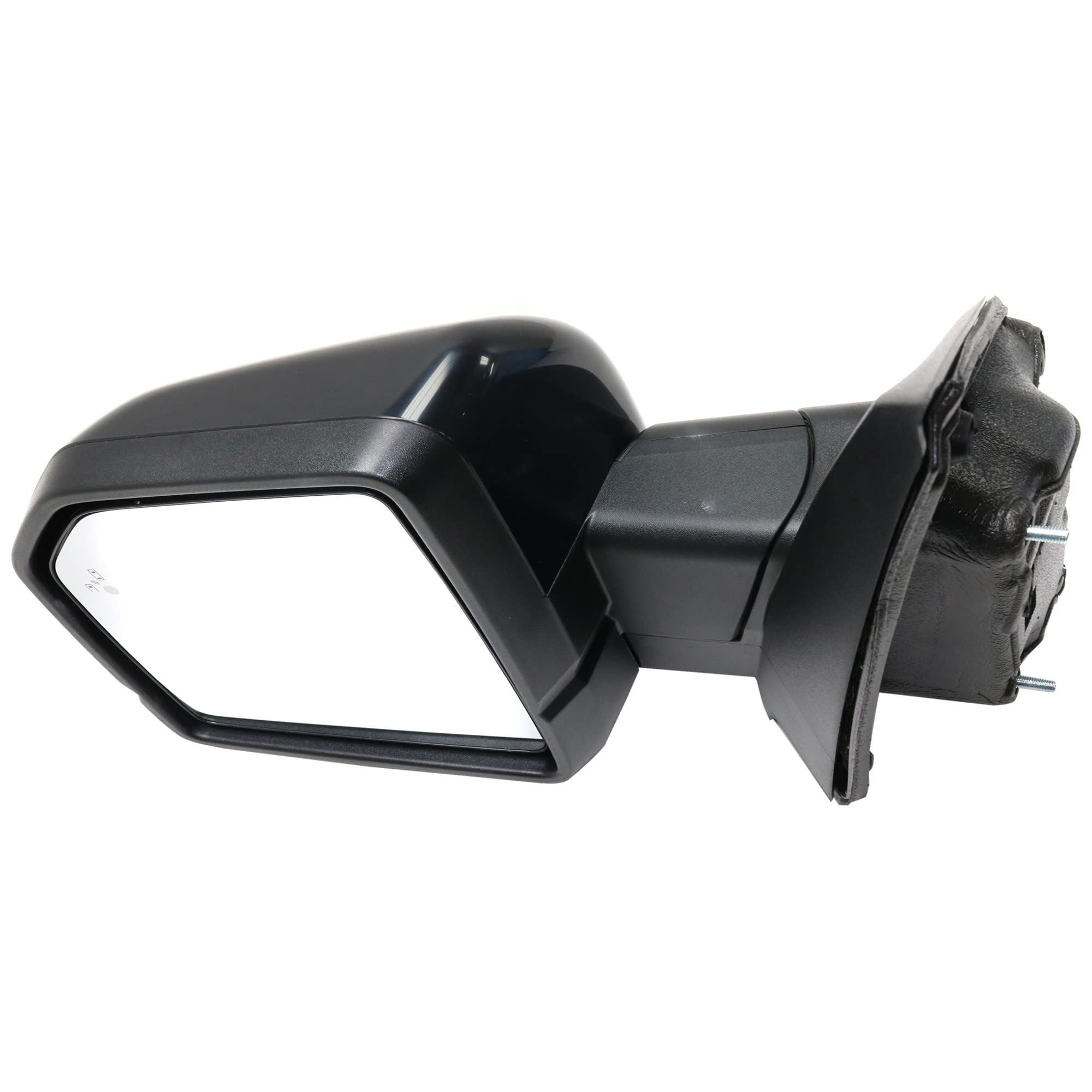 Kool Vue Driver Side Power Heated Mirror for Ford F-150 2015-2020 Power Fold With Signal Light, Blind Spot Monitor, Memory & Puddle Lamp Paintable