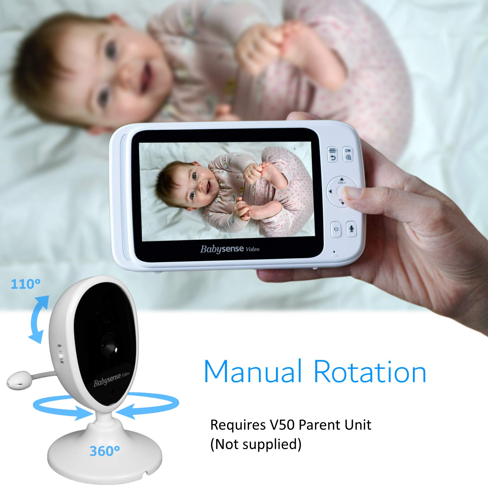 Babysense Add-On Camera for Video Baby Monitor V50US