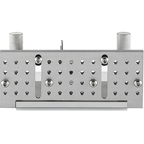 VEVOR Belt Grinder Knife Jig, 7.75" Length Sharpening Locator, 85°~115°Adjustable Angle, Belt Knife Sharpener Jig w/Dual Handles, Knife Making Angle Grind Guide for Belt Sander Machine, Regular