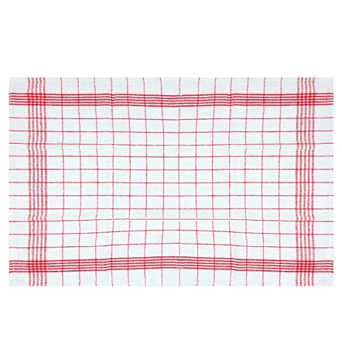 Wrapables® 100% Cotton Kitchen Dish Towels (Set of 3), Red Strawberries