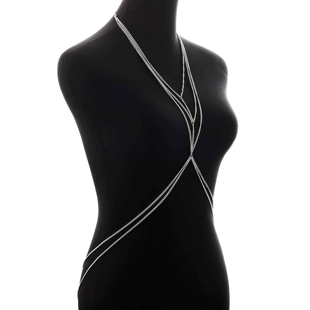 Bounzhi Harness Body Chain Bra Sexy Body Jewelry Necklace Bikini Chains for Women…