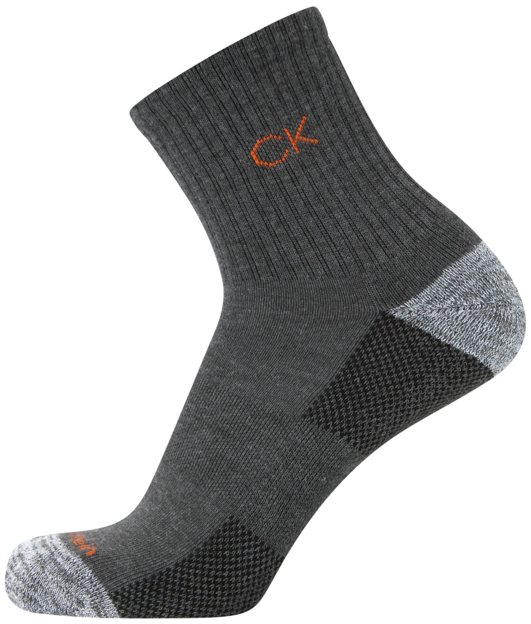 Calvin Klein Men's Socks - Athletic Cushioned High Quarter Cut Socks (6 Pack), Size 7-12, Black