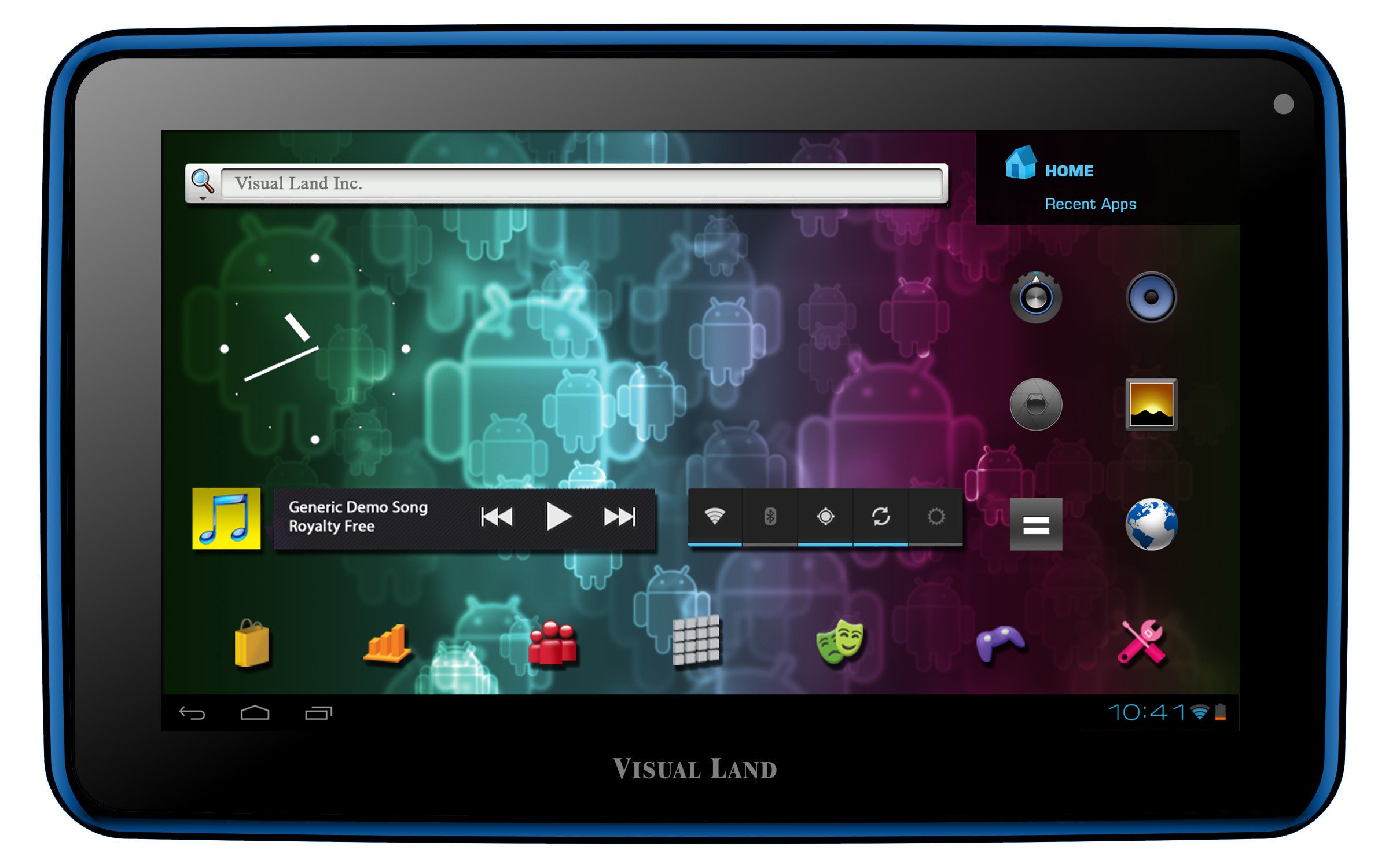 Visual Land Prestige 7-7" Android Tablet with 8GB Memory (Blue)