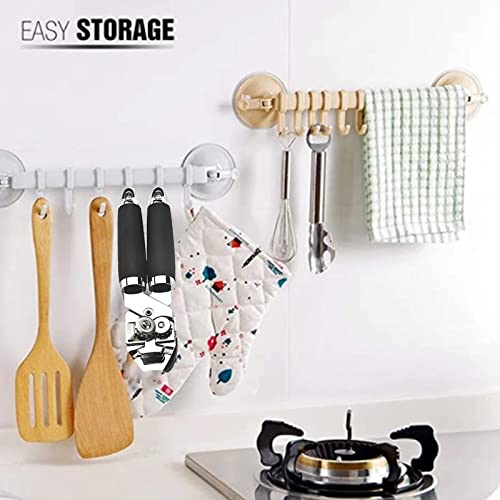 Can Opener Manual Handheld Powerful Can Opener, non-slip grip,Multifunctional stainless steel can opener,Ergonomic and easy to us(8.3 inch)