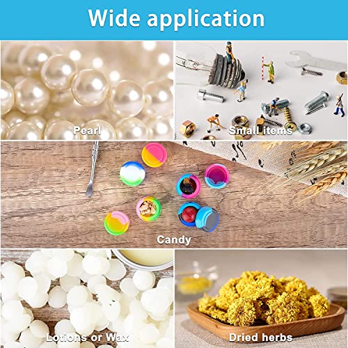 KUVIS 2ml Silicone Containers Concentrate Airtight Oil Non-stick Food Grade Jars (30)
