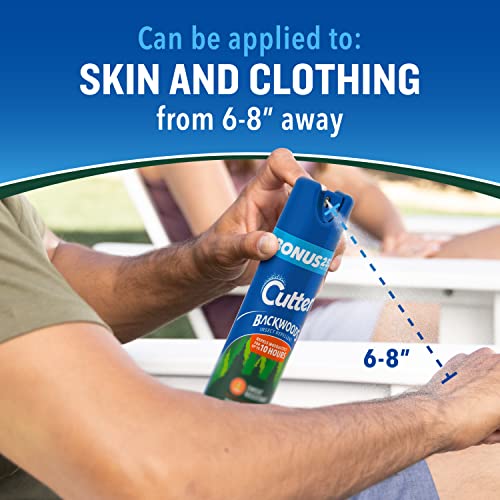 Cutter Backwoods Insect Repellent, Repels Mosquitos for Up To 10 Hours, 25% DEET, 7.5 Ounce (Aerosol Spray)