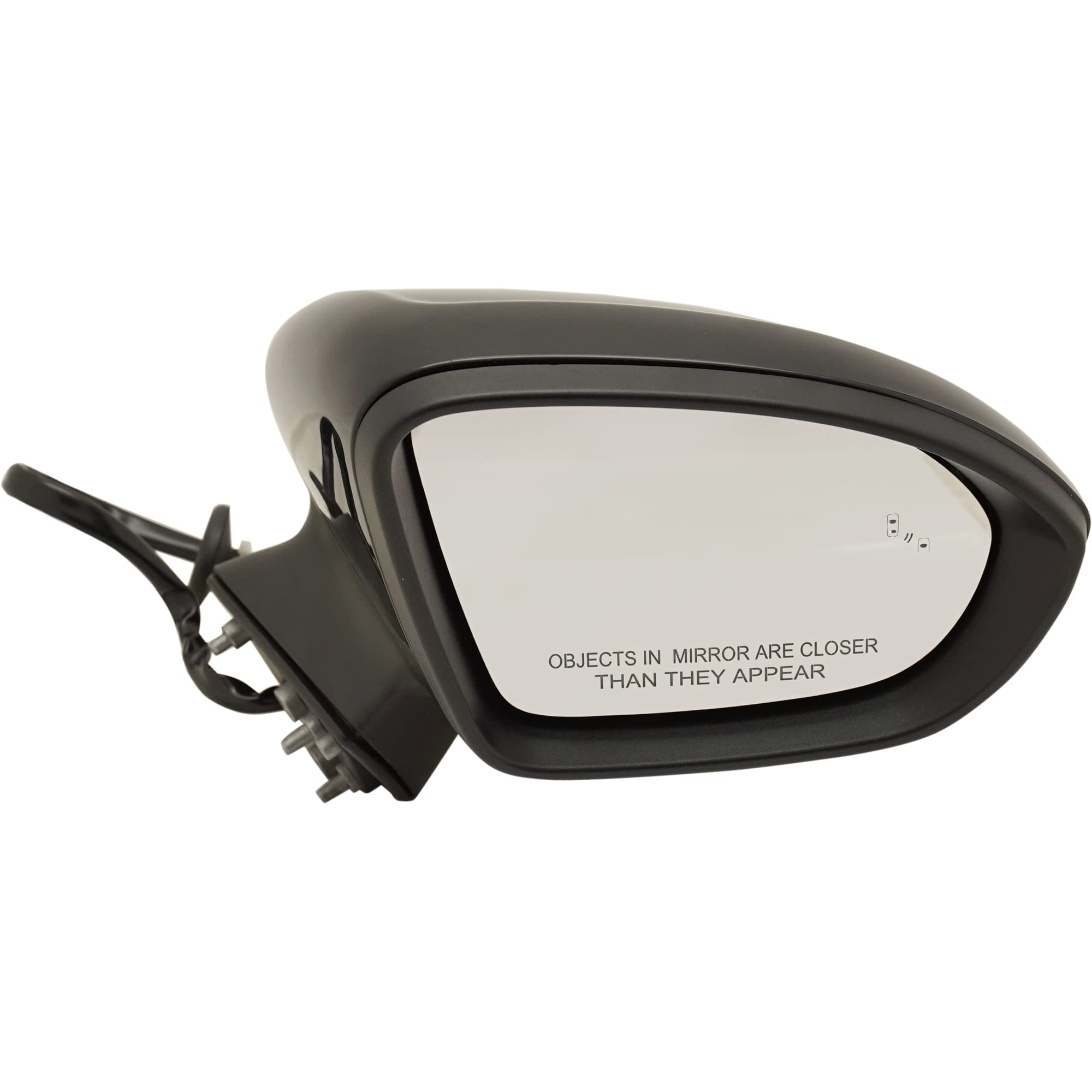 Kool Vue Driver & Passenger Side Power Heated Mirrors for Chevrolet Cruze 2016-2019 Manual Fold With Signal Light & Blind Spot Monitor Paintable