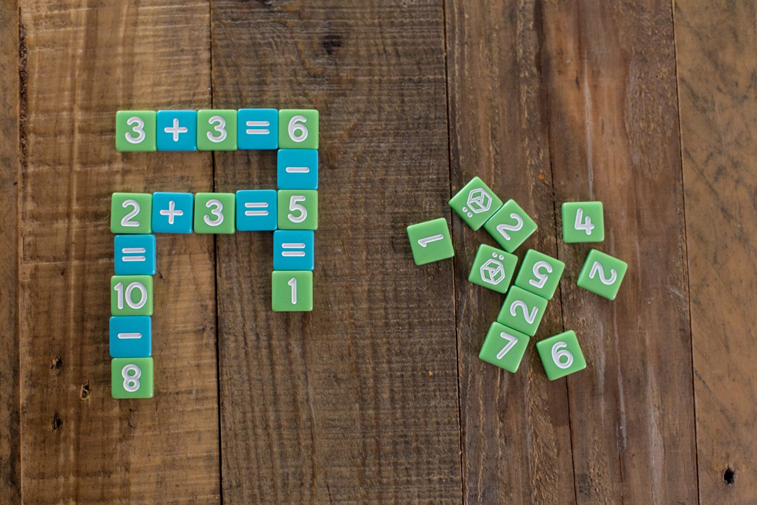 MOBI Kids Fun Math Games for Kids 4-8 - Addition & Subtraction Math Tile Card Games - Educational Math Game in a Classic Crossword Grid - Kids Game Using Numerical and Math Function Tiles