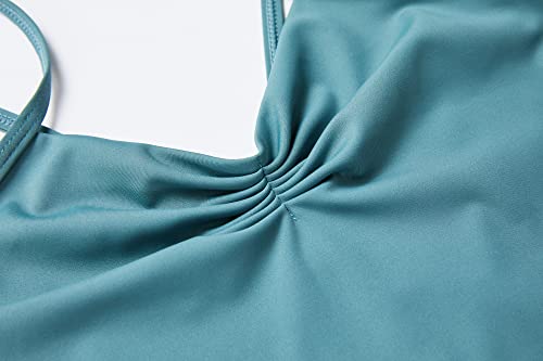 Camisole Leotard For Womens And Girls Ballet And Gymnastics Pinch Front And V Back Cotton-Like Soft