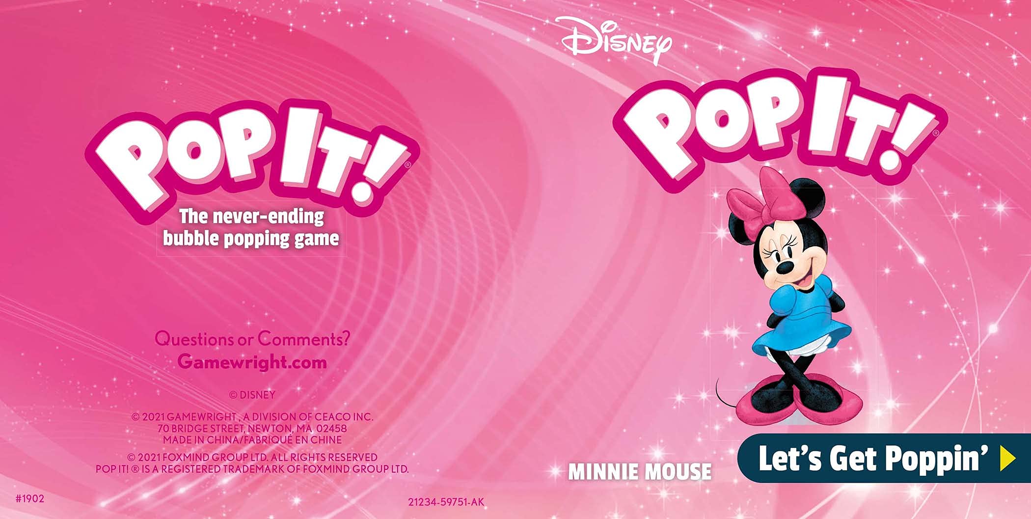 Pop It! - Disney, Minnie Mouse,Multi-Colored