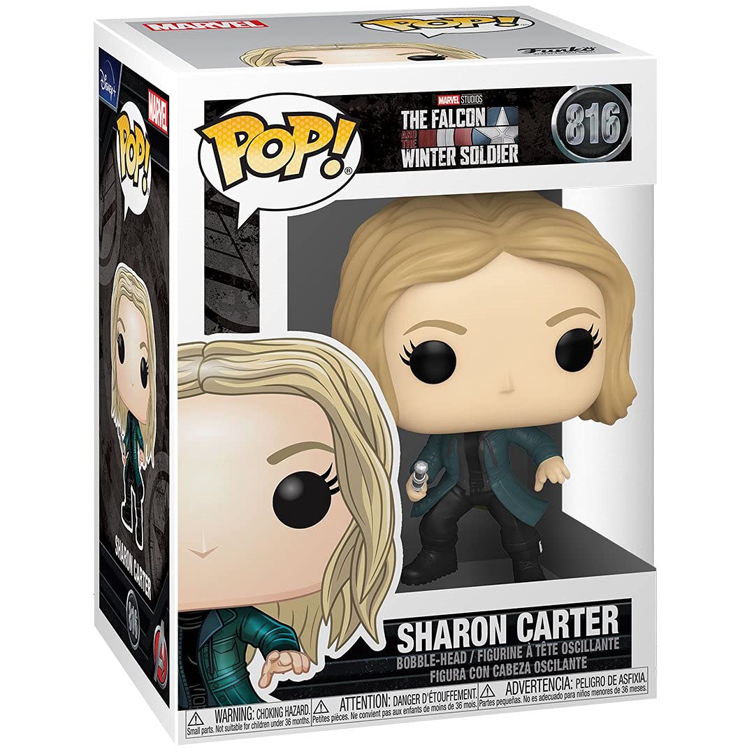 POP Marvel: Falcon and The Winter Soldier - Sharon Carter Funko Vinyl Figure (Bundled with Compatible Box Protector Case)