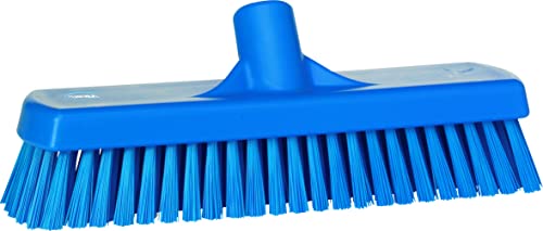 Vikan, Blue Brush,Wall/Floor Scrub,Stiff,12",PP/PBT, 7060