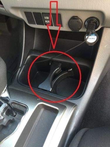 Center Console Cup Holder Insert Divider Barier Partition Separator for TOYOTA TACOMA SR5 TRD PRO 4x4 Limited Platinum 2005 2006 2007 2008 2009 2010 2011 2012 2013 2014 2015 & TOYOTA SEQUOIA 2008-2022