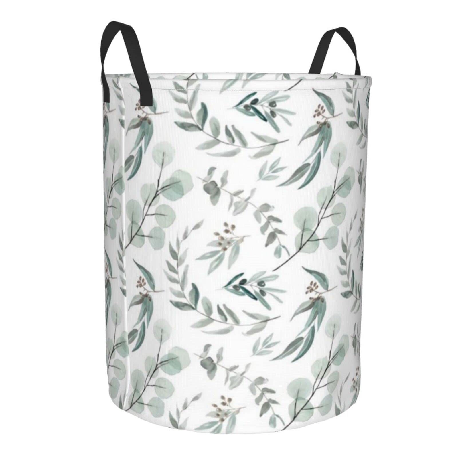 Laundry Basket Eucalyptus Collapsible Laundry Hamper Lightweight Storage Bin for Bedroom Bathroom Toys Organizer Nursery Medium