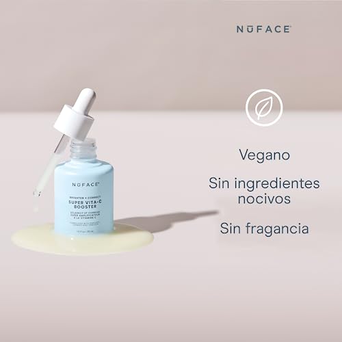 NuFACE Super Vita-C Booster Serum โ Dark Spot Diminishing Face Serum for Facial Toning Device, 1 Fl Oz