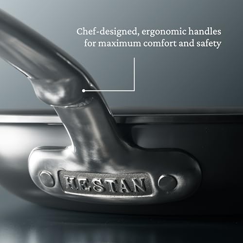Hestan - NanoBond Collection - Titanium Stainless Steel 10-Piece Ultimate Cookware Set - Toxin, PFAS, & Chemical Free Clean Cookware, Induction Cooktop Compatible