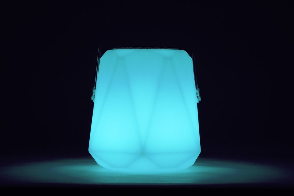Mooni Diamond Speaker Lantern - Indoor/Outdoor Wireless Bluetooth Speaker and 7 Color LED Lantern with 5 Light Modes (31972)
