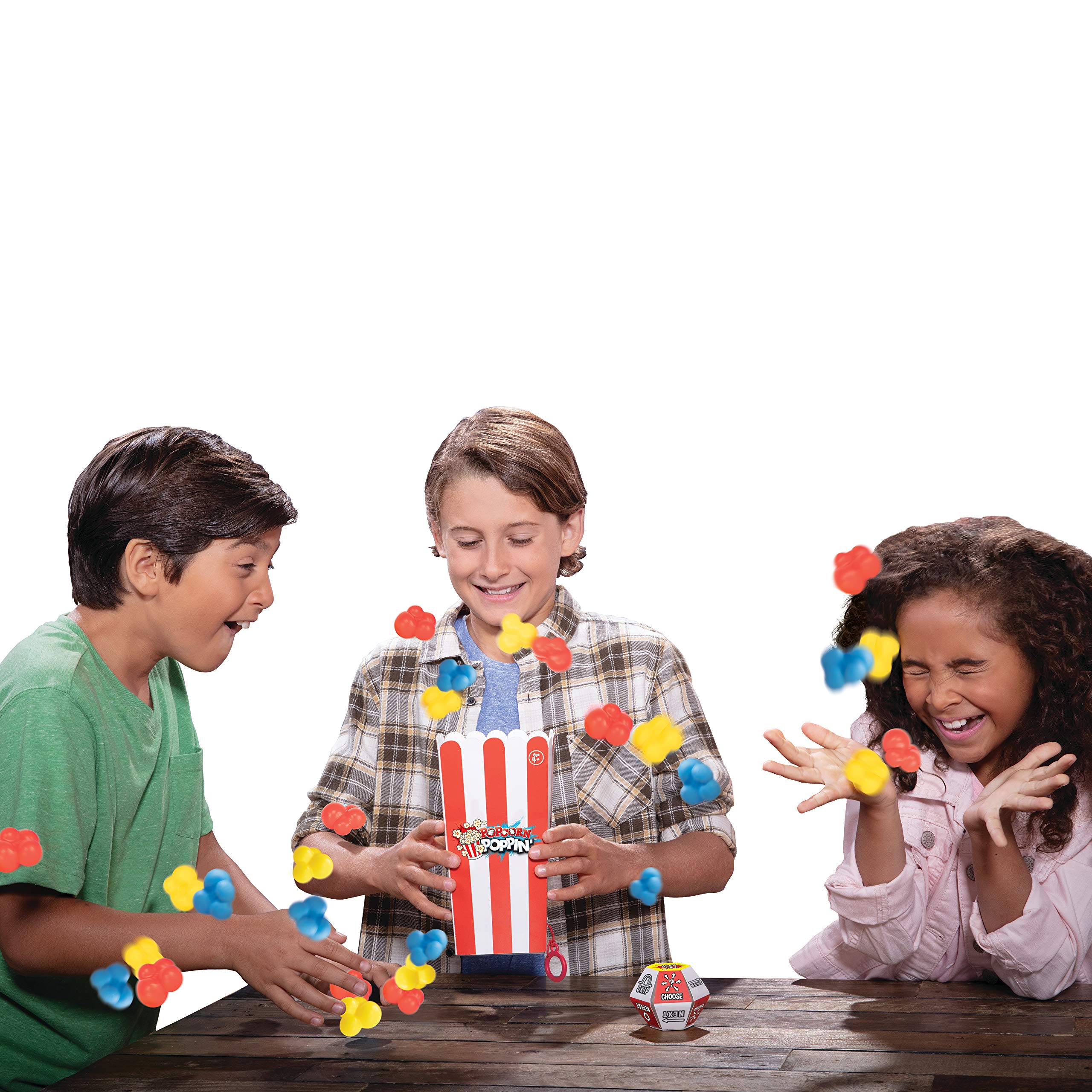 Moose Racing Popcorn Poppin' - for Ages 4+ | 2+ Players - Includes Popcorn Box with Timer, Die & Instructions - Fast-Paced Family Fun, Multi (91011)