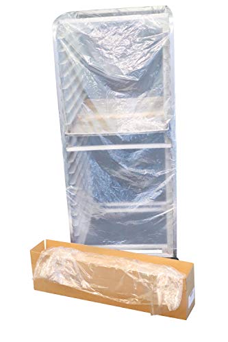 SHOPCraft Double Disposable Rack Covers, Heavy Duty Bun Rack & Food Cover 41β X 30β X 77β, for Industrial & Commercial Use, 150 Bags Per Roll