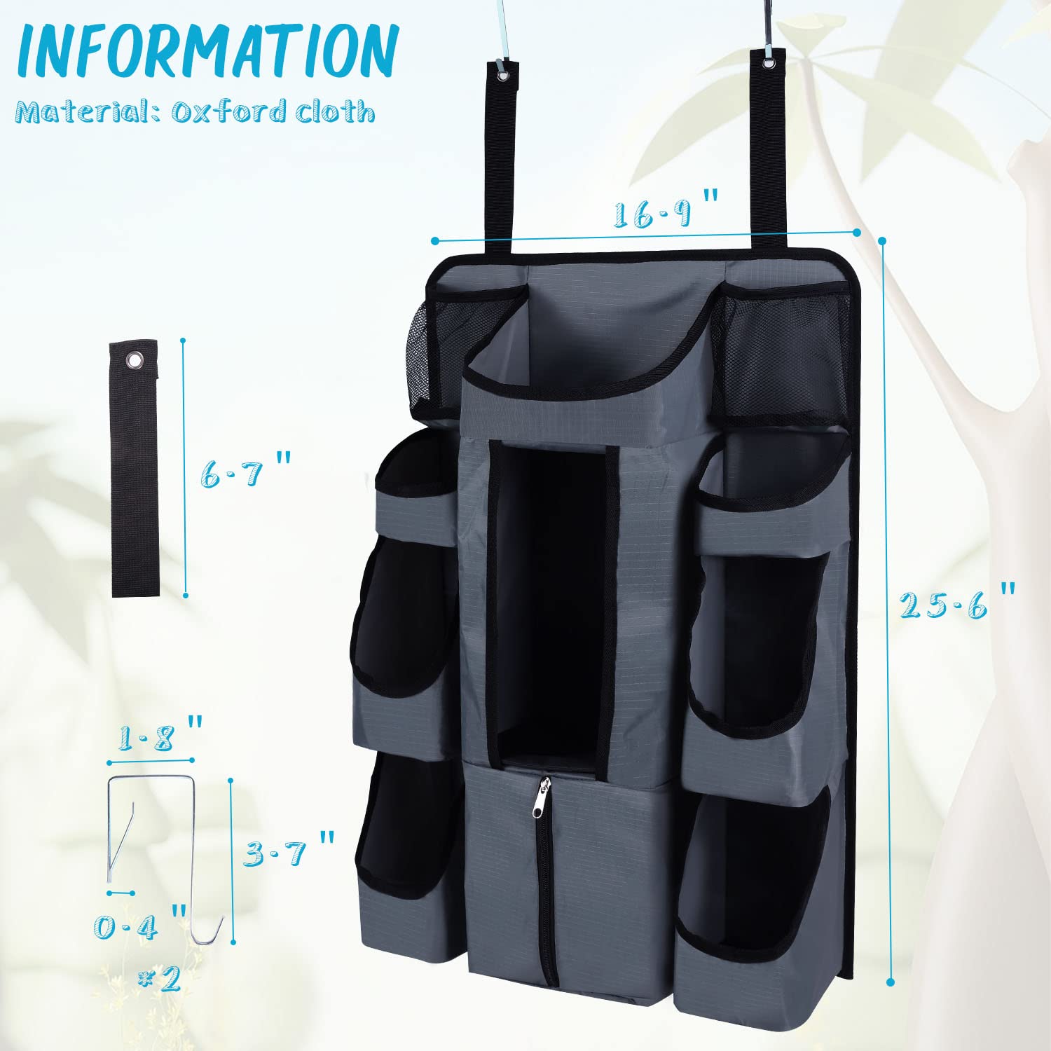 Crisinant Over the Door Organizer Hanging Nursery Organizers and Storage Diaper Stacker Baby Diaper Storage Organizer Hanging Diaper Caddy Organizer for Baby Essentials