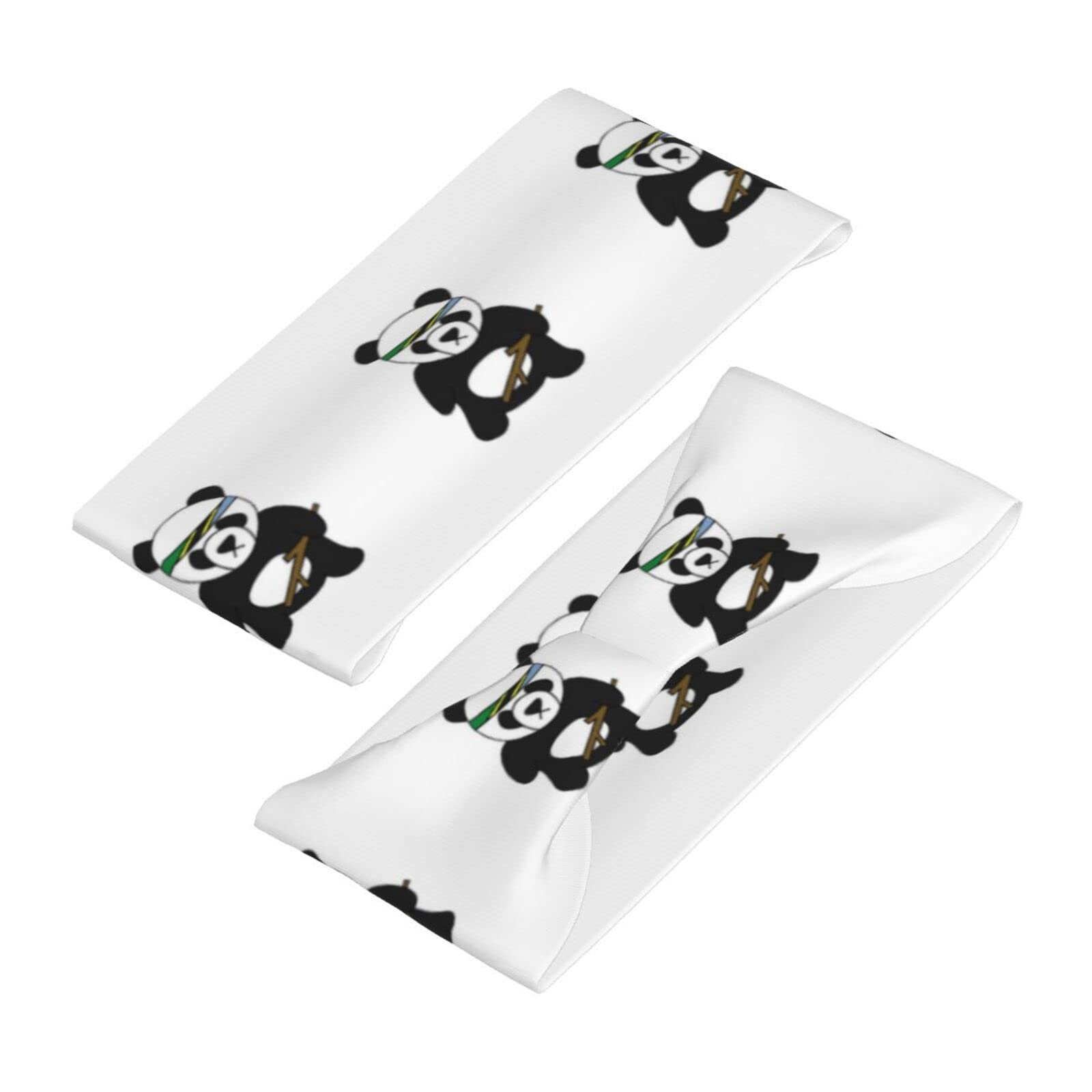 Camping Headband Ninja Panda Wood Sword Hairband Breathable Sweatbands