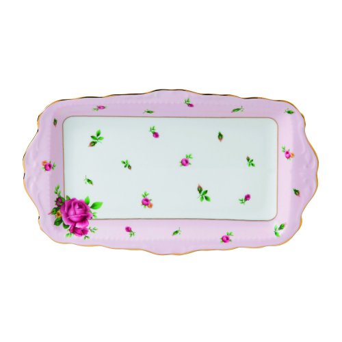 Royal Albert New Country Roses Pink Sandwich Tray
