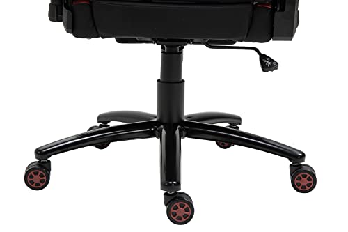 walsport Reclining Gaming Chair with Footrest High Back Computer Chair Back Support Office Chair Ergonomic Video Game Chairs for Teens Gtracing Gaming Chair (Black-Red)