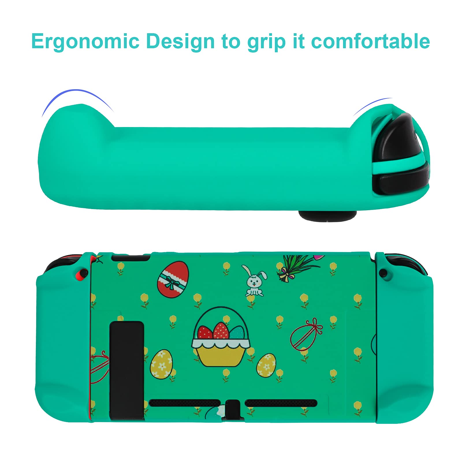 PowerLead Protective Case Cover for Nintendo Switch Console, Soft Slim Case Cover Compatible with Nintendo Switch Console Dockable Protective Case for Nintendo Switch
