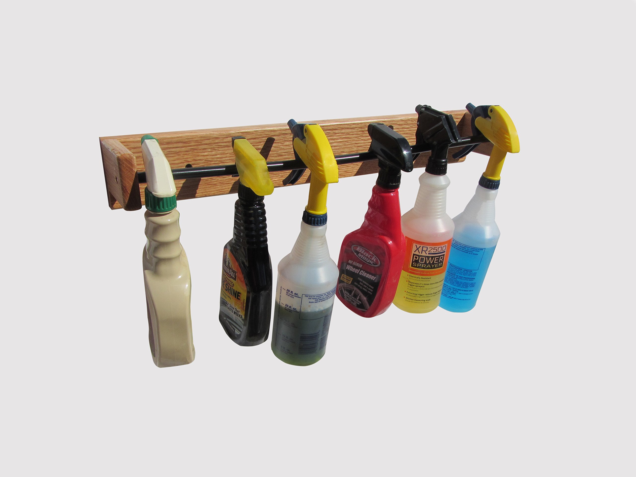 KR Ideas Standard Spray Bottle Rack, 24" Long (Made in The USA)