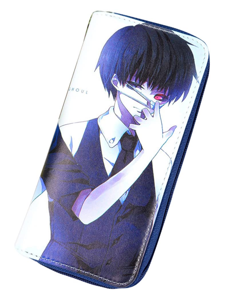 WANHONGYUE Tokyo Ghoul Anime Wallet Zipper Long Clutch Bag Credit Card Holder Purse with Coin Pocket 5