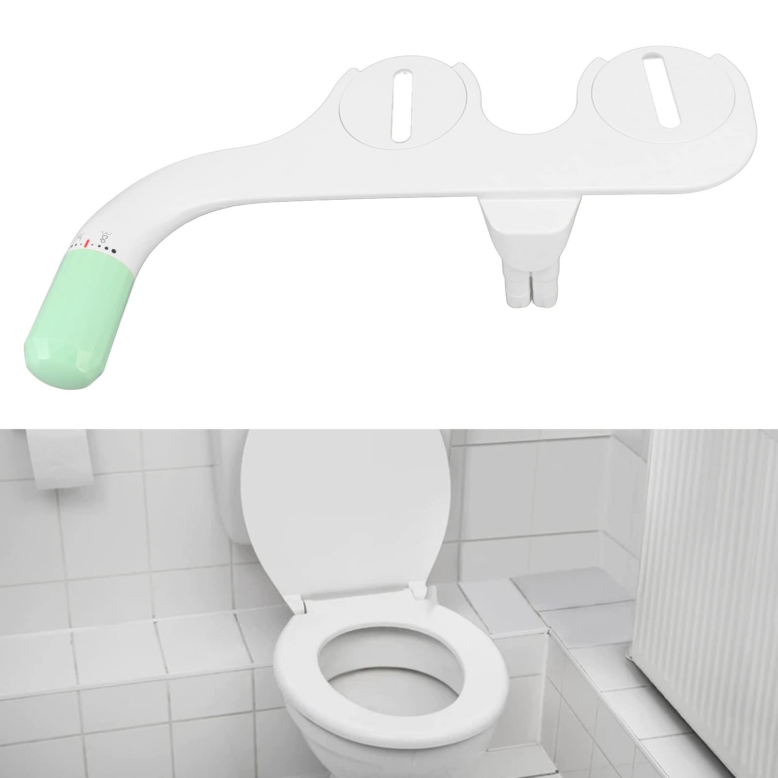 YWBL-WH Bidet Toilet Attachment Ass Washer Bidet with Self Nozzle, 7/8 Copper Tee