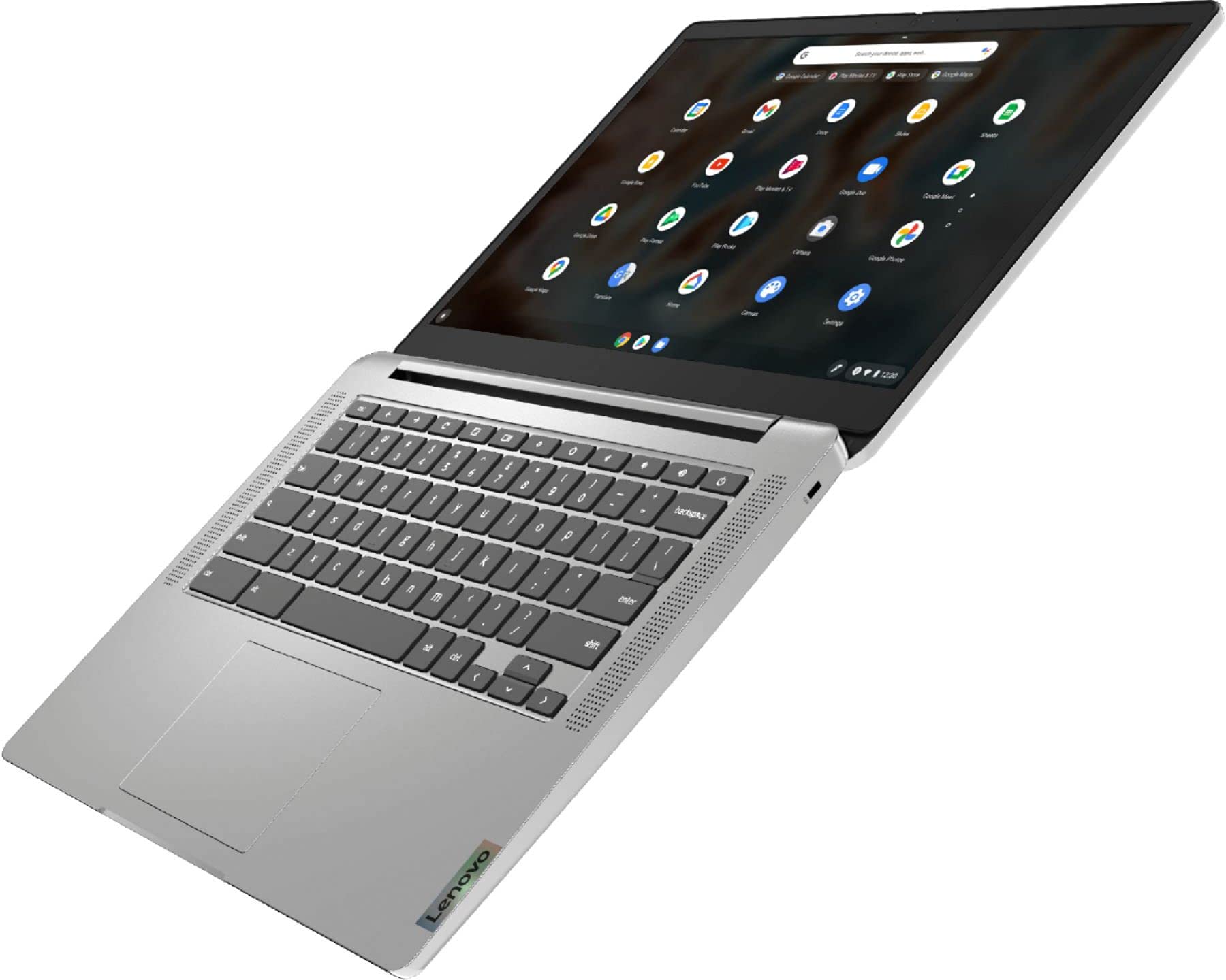 Lenovo Chromebook 14" FHD Touchscreen Laptop for Business, Student, Octa-Core MediaTek MT8183, 4GB RAM, 64GB eMMC+64GB Card, WiFi, Webcam, 10+ Hours Battery, Chrome OS, Arctic Grey | TGCD Bundle