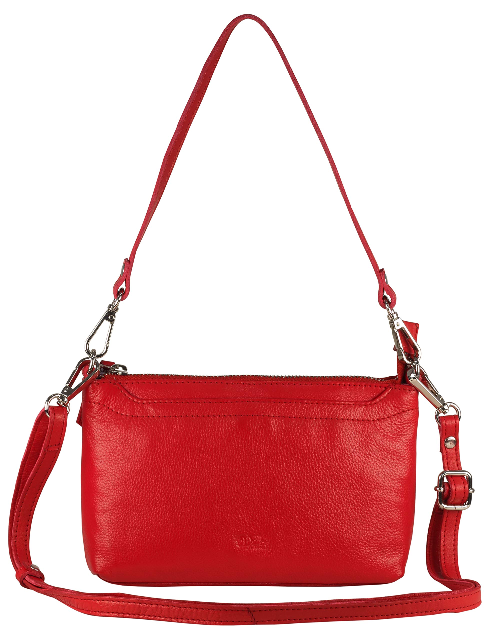 Mou Meraki Genuine Leather Crossbody Purse and Handbags - Crossover Bag Over the Shoulder Women