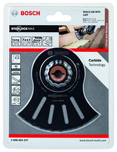 Bosch Professional 2608664227 Segment Saw Blade MACZ 145 MT4 (Starlock, 145 mm, Accessories Multifunctional Tool)