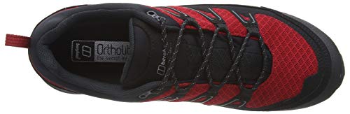 Berghaus Men's Explor FT Active GTX Tech Shoe Low Rise Hiking Boots, Multicolour Jet Black Haute Red Dr1, 13