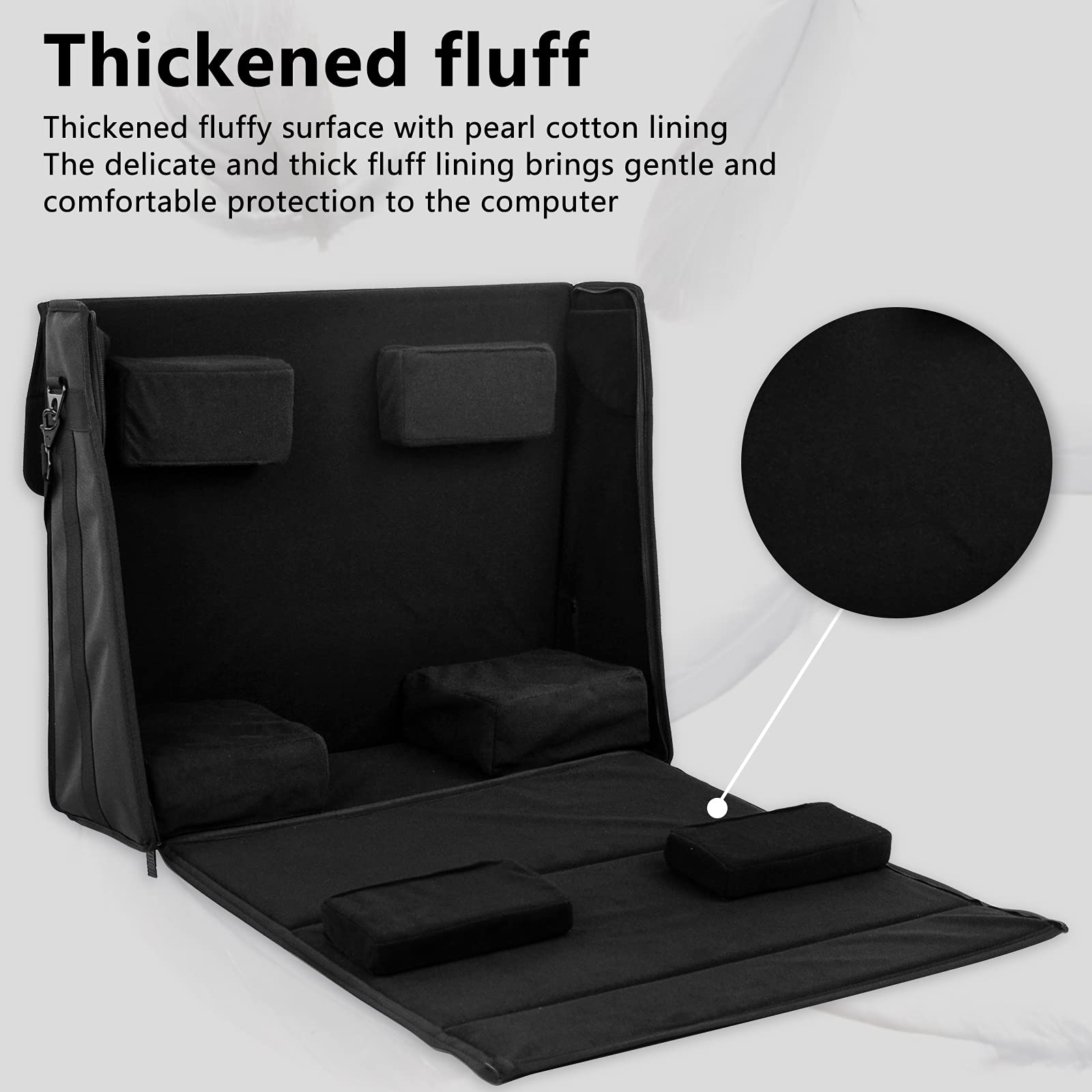 BUBM 21.5"/24" Nylon Carry Tote Bag Compatible with Apple iMac Desktop Computer, Travel Storage Bag for iMac 21.5-inch and 24 inch